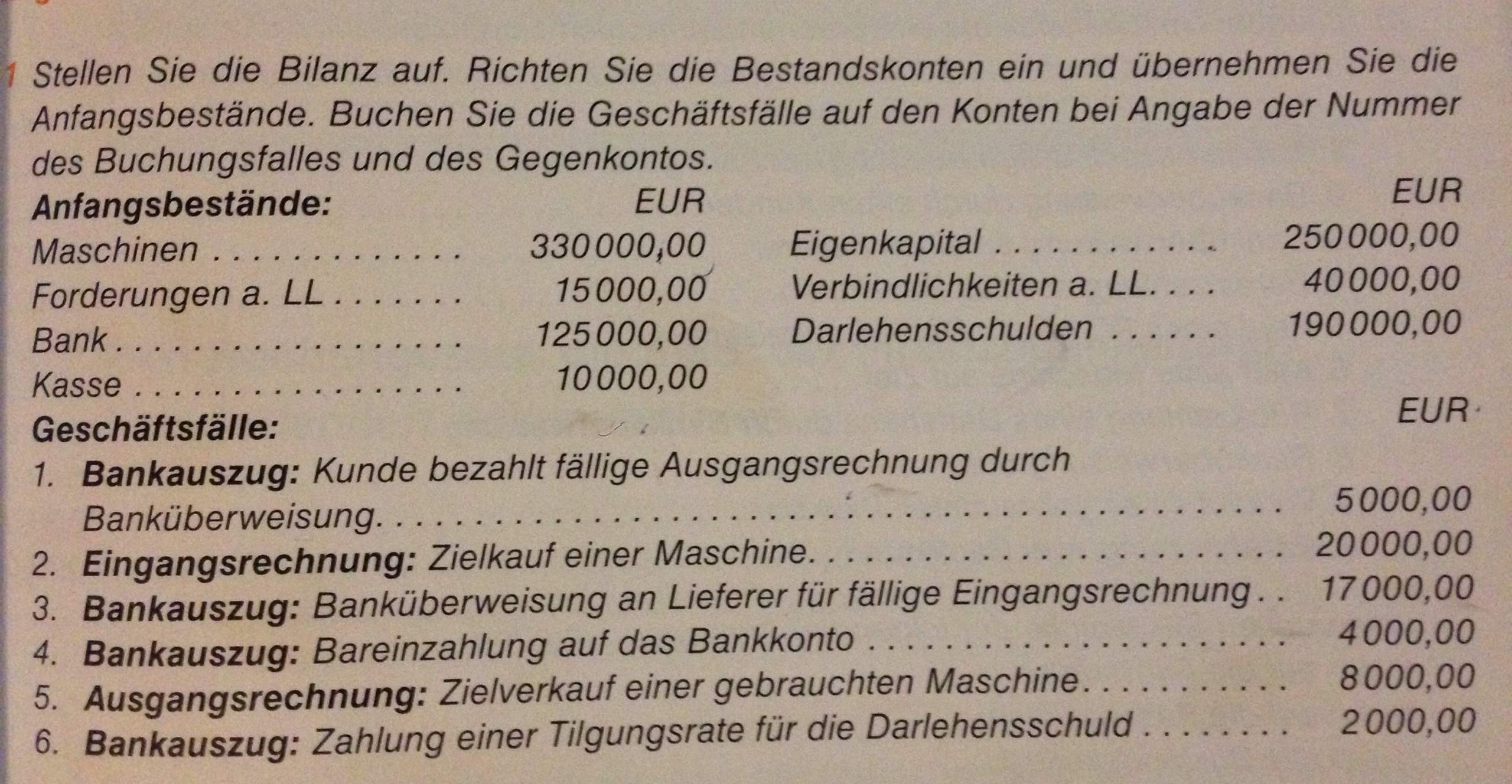 BWL Bilanzen + T- Konten (Buchführung, Bilanz, Geschäftsfälle)