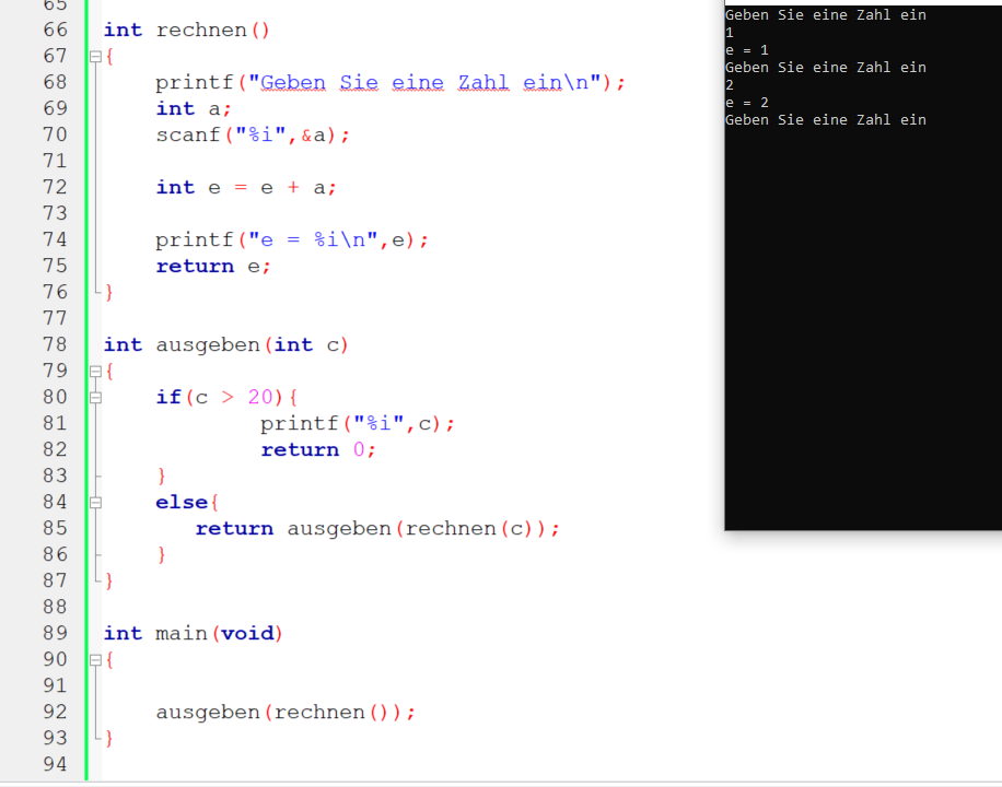 C Programm Mit Return Computer Programmieren C Programmiersprache C Programm Mit Return Computer Programmieren C Programmiersprache