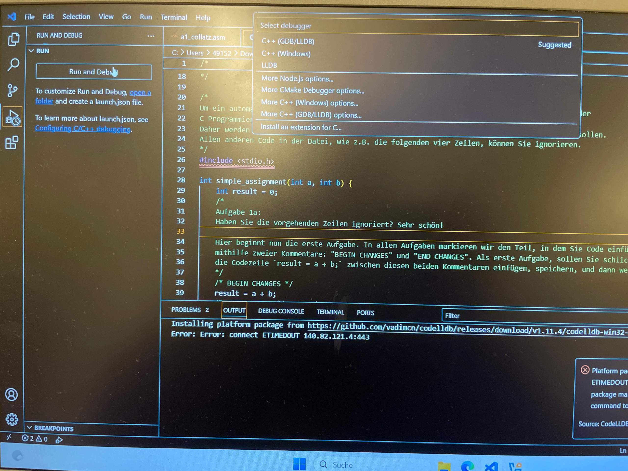 C-Programm mit VS-Code ausführen? (Computer, Technik, Windows)