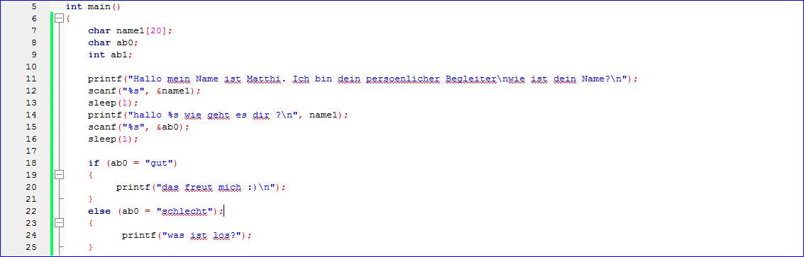 Was Mache Ich Falsch Bei Meiner C Programmierung If Else Computer