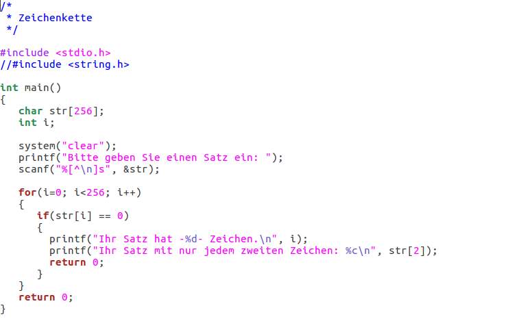 C String nur jedes zweite Zeichen ausgeben? (C (Programmiersprache))