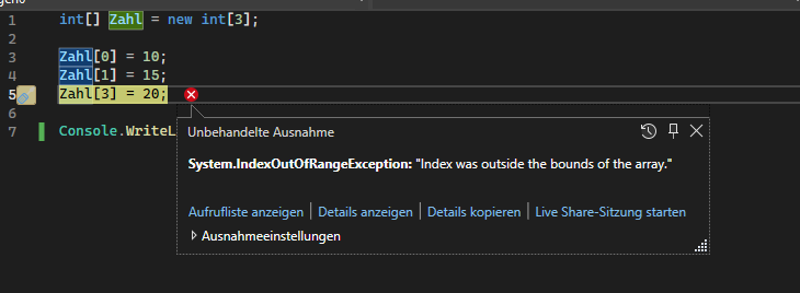 C# Visual Studio Fehler? (C Sharp)