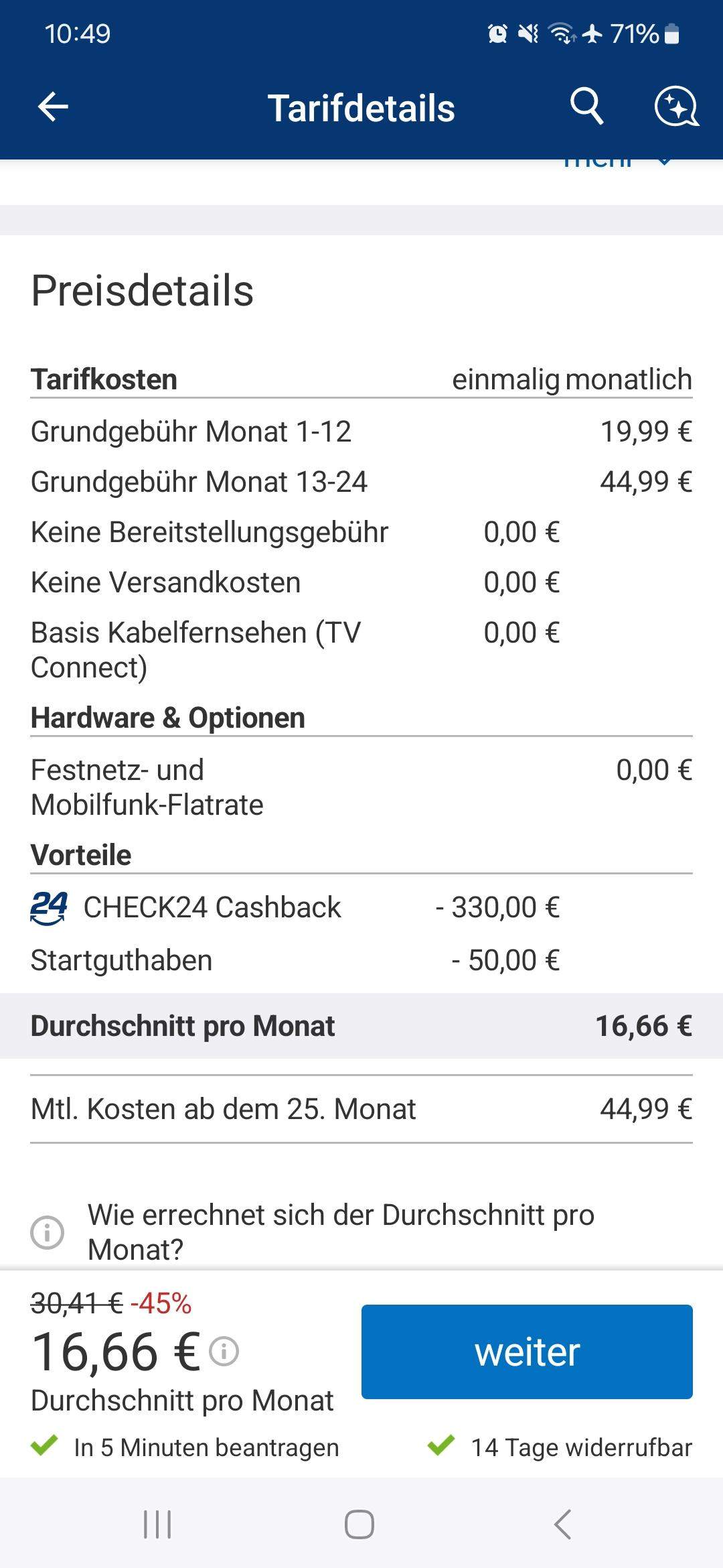 Check24 Cashback Erfahrungen? (Internet, WLAN, Telefon)