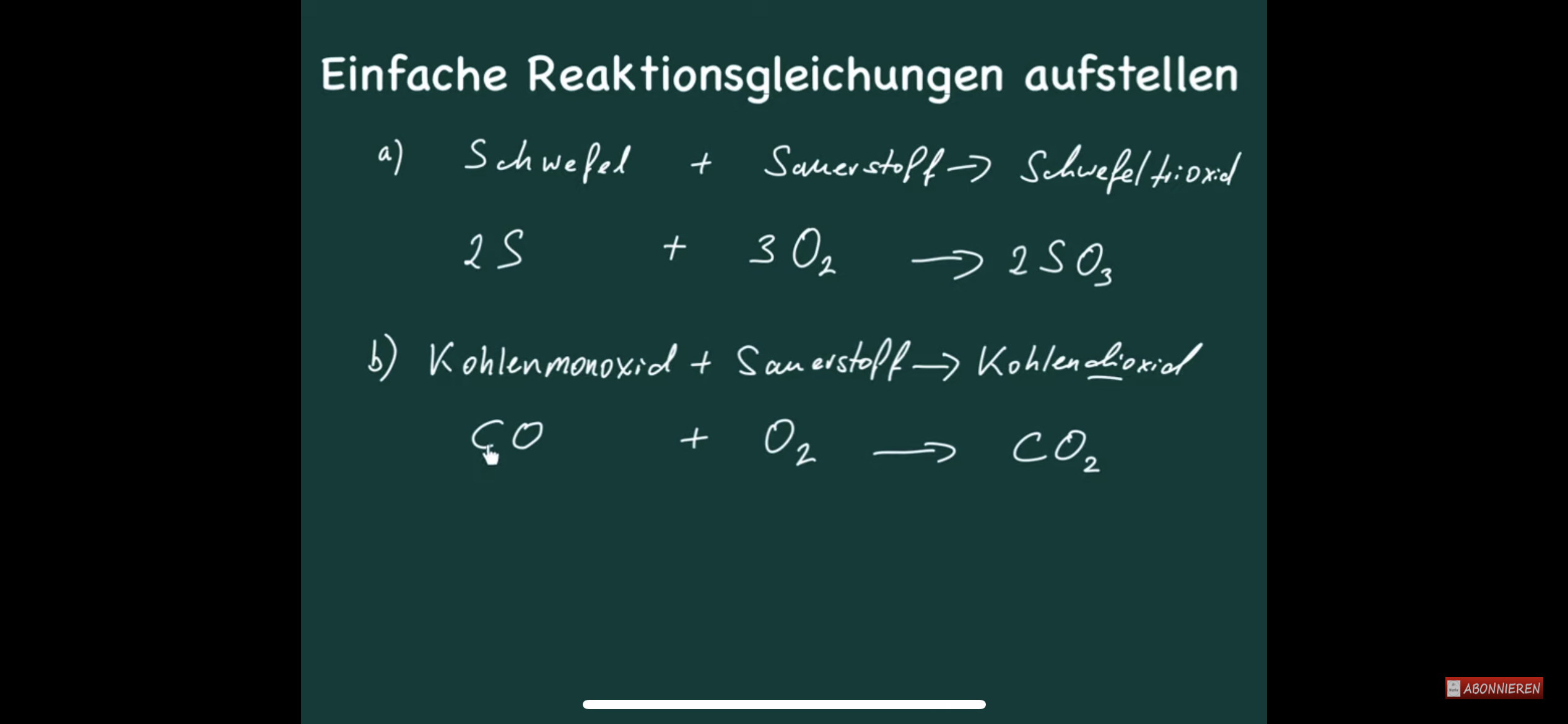 Chemie? (O2, Reaktion, Reaktionsgleichung)