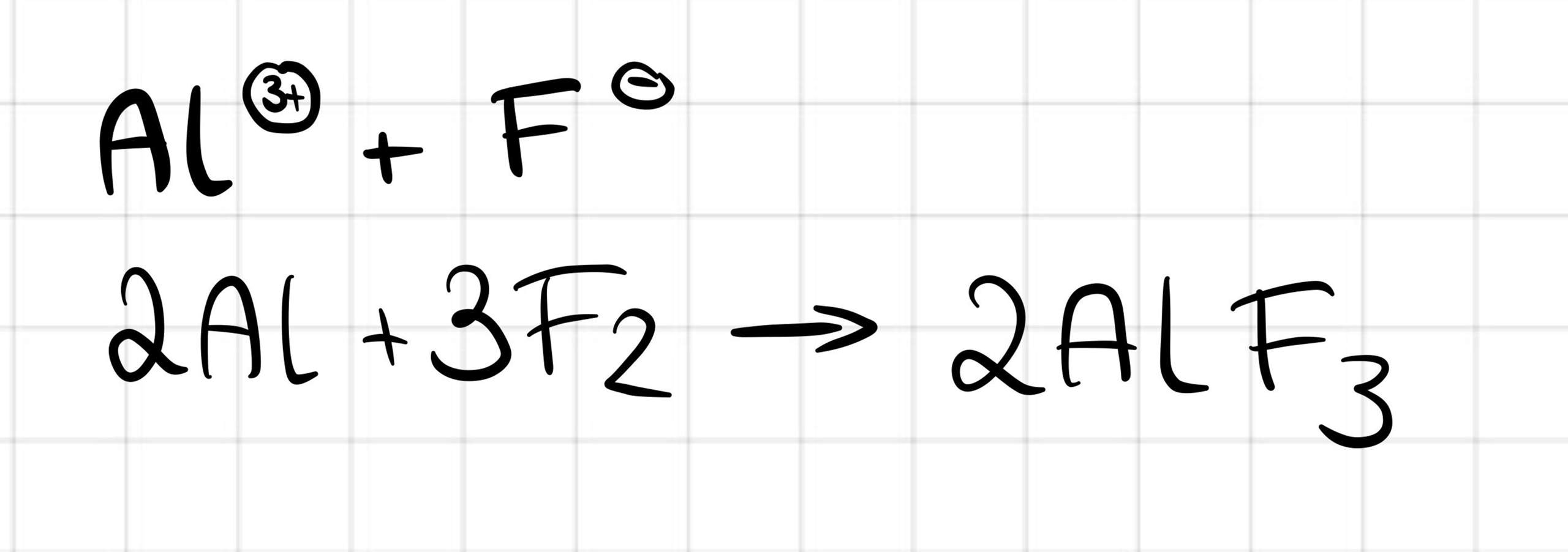 Chemie: Aluminium und Fluor Verhältnisformel? (Schule, Formel, Reaktion)