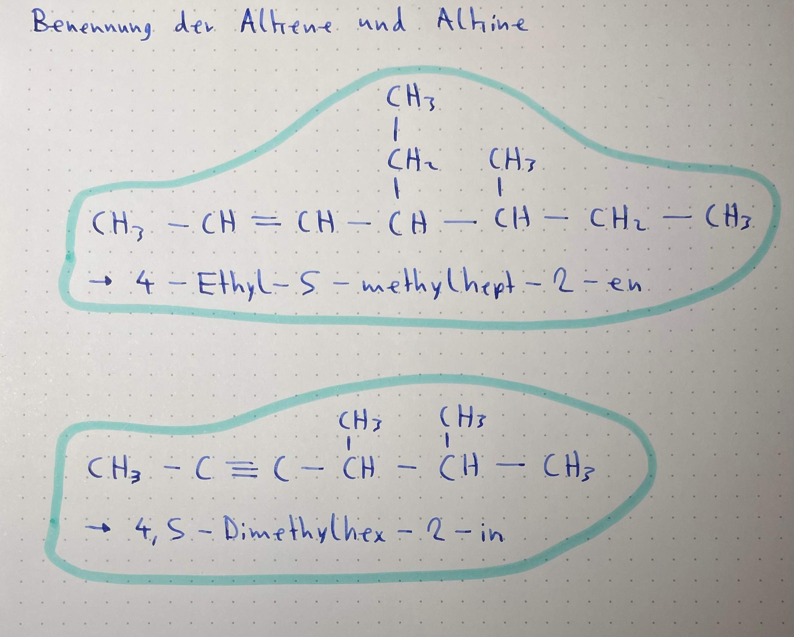 [Chemie] Benennung von Alkanen, Alkenen und Alkinen? (Atom ...
