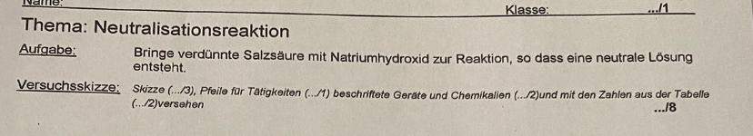 Chemie Protokoll? (Schule, Formel, Ionen)