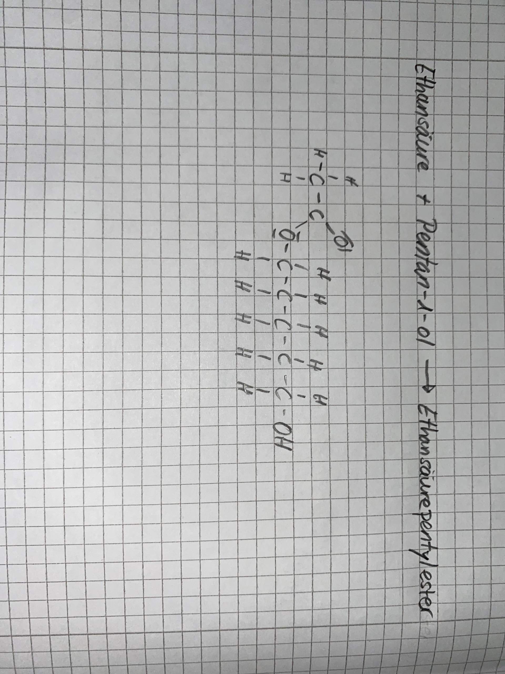 Chemie Strukturformel von Ethansäurepentylester? (Alkohol ...