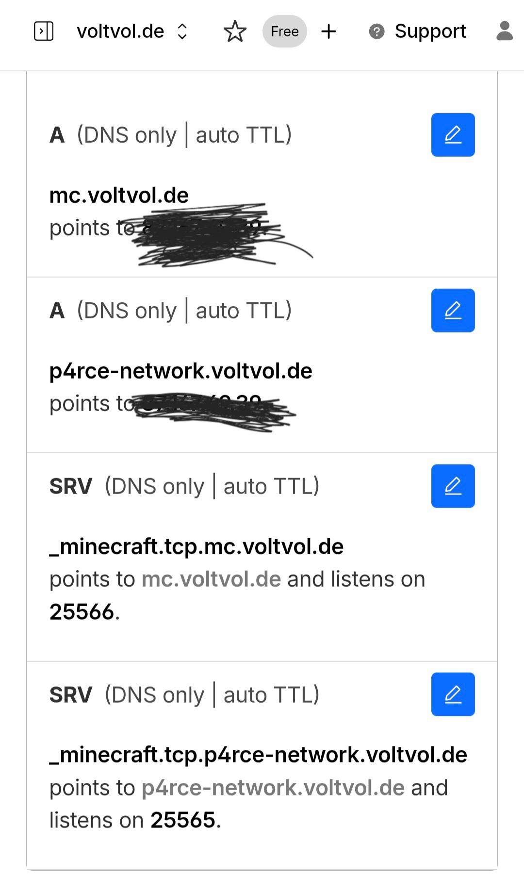 Cloudflare triplea und srv record Ip connecting? (Server, IP-Adresse ...