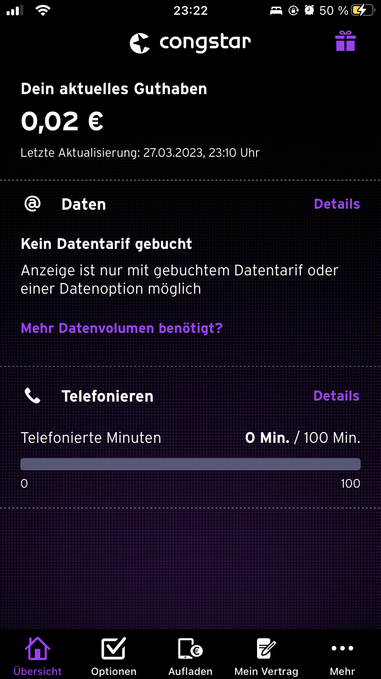 Congstar Datengeschenk? (Internet, Vertrag, Handyvertrag)