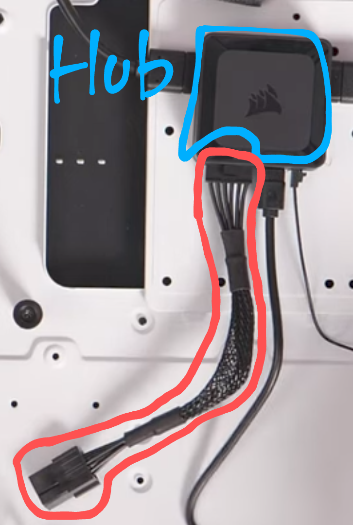 Corsair iCue Hub -> Motherboard Verbindung? (Gaming PC, Netzteil, Lüfter)