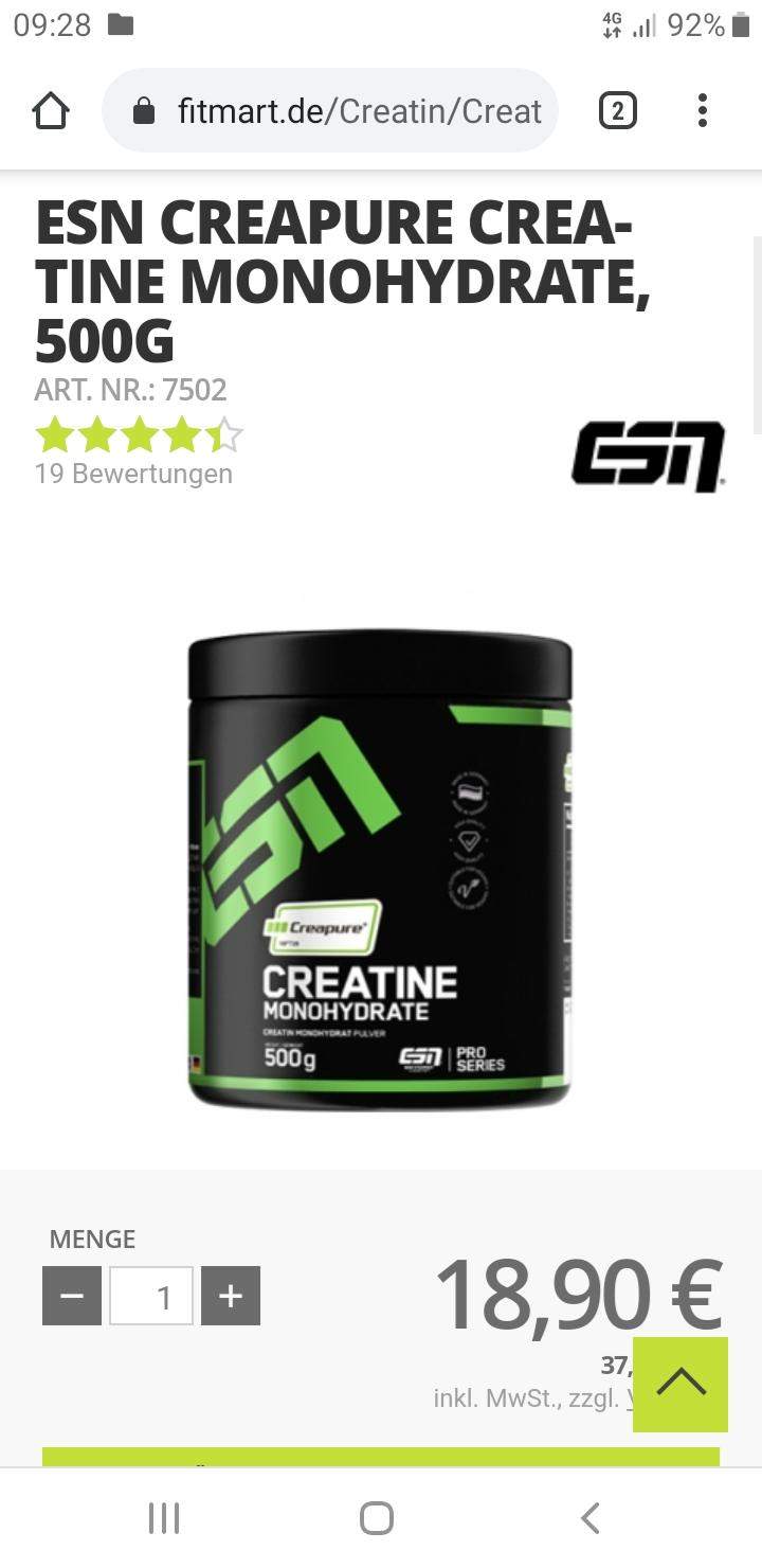 Creatin von Rossmann gut? (Gesundheit, Geld, Körper)