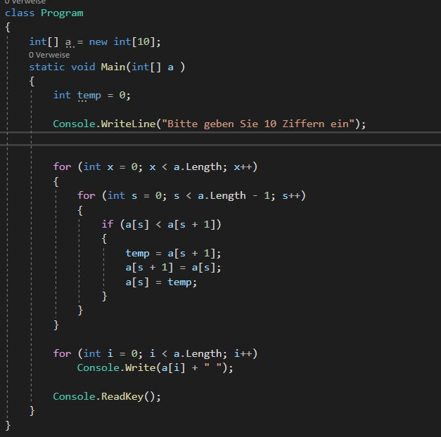 Csharp Eingabe Von Mehreren Zahlen In Array Speichern Computer Programmieren Csharp