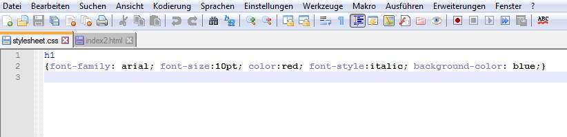 CSS-Datei einbinden: Was mache ich falsch? (Informatik, HTML)
