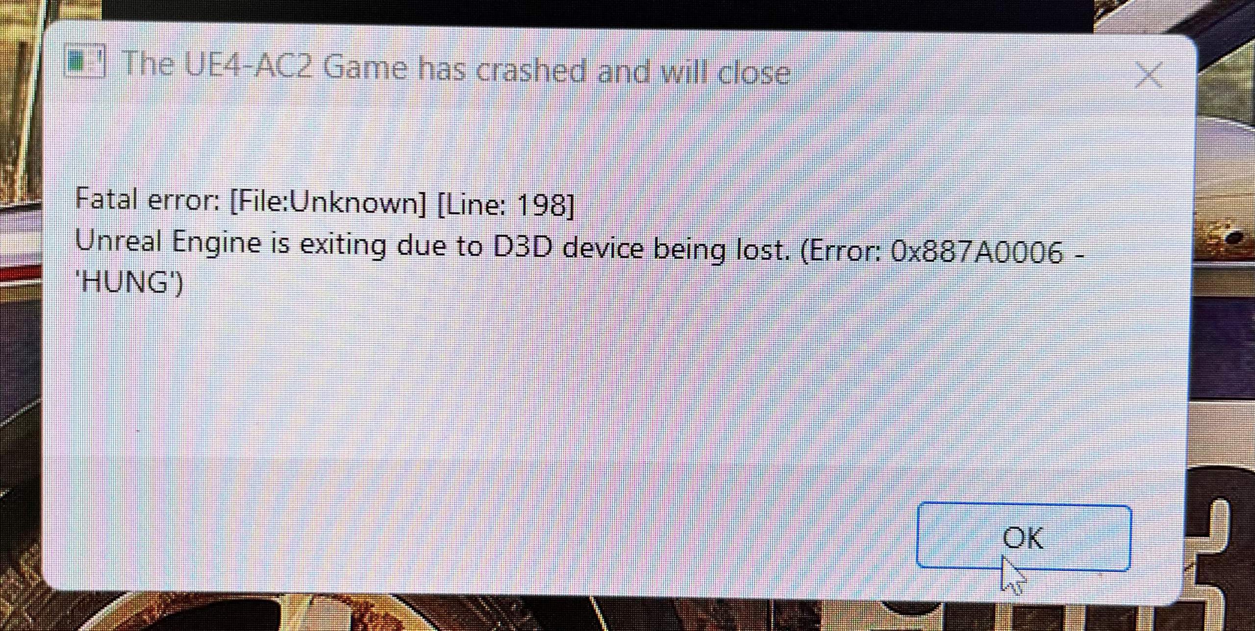D3D device being lost Graphics? (Technik, Informatik, Gaming PC)