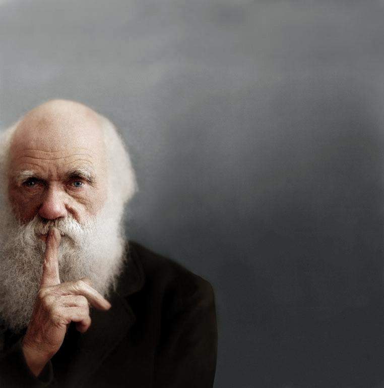 Darwin-warum Zeigefinger vor Lippen? (Geschichte, Biologie, Philosophie ...