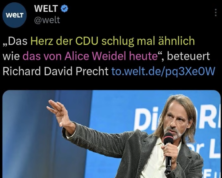 Das herz der CDU schlug mal so ähnlich wie das von Alice Weidel heute ...