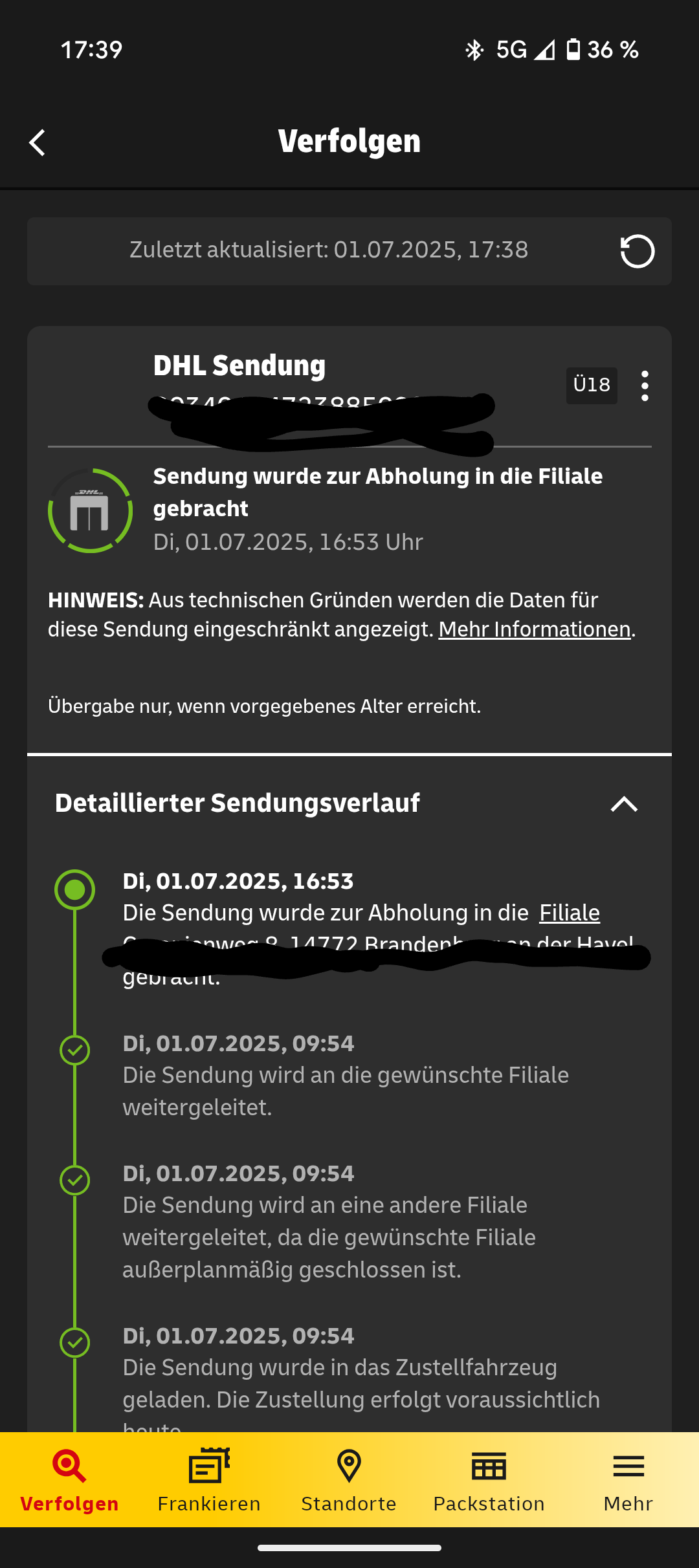 Das ist der Beweis das DHL schlecht ist? (Paket, DHL Paket, Zustellung)