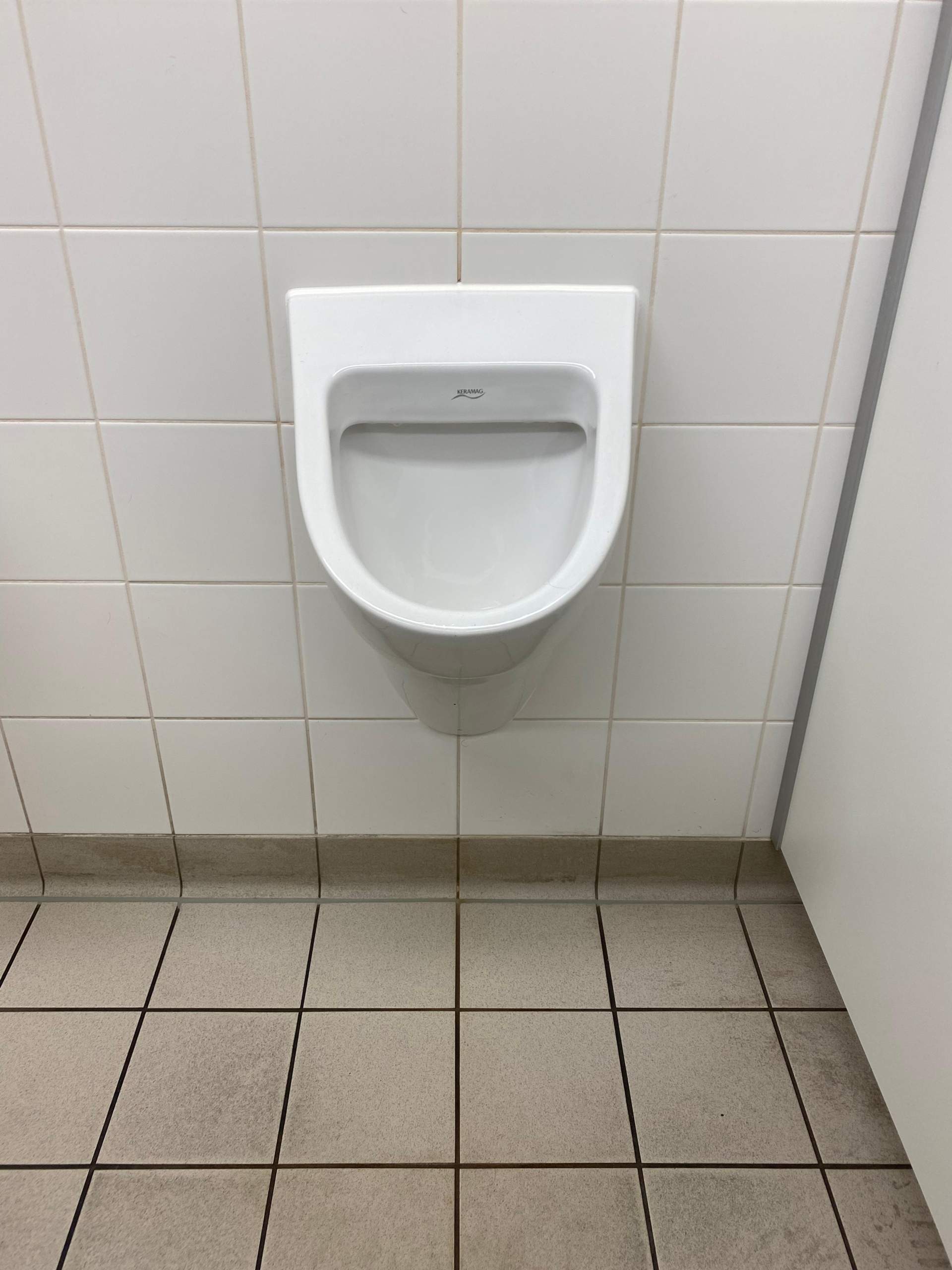 Das Klo hat nach dem pinkeln automatisch runtergespült, aber wo ist der ...