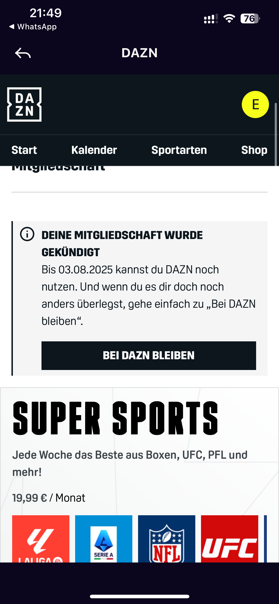 Dazn Abo Kündigung geht nicht? (Internet, Abonnement, VPN)