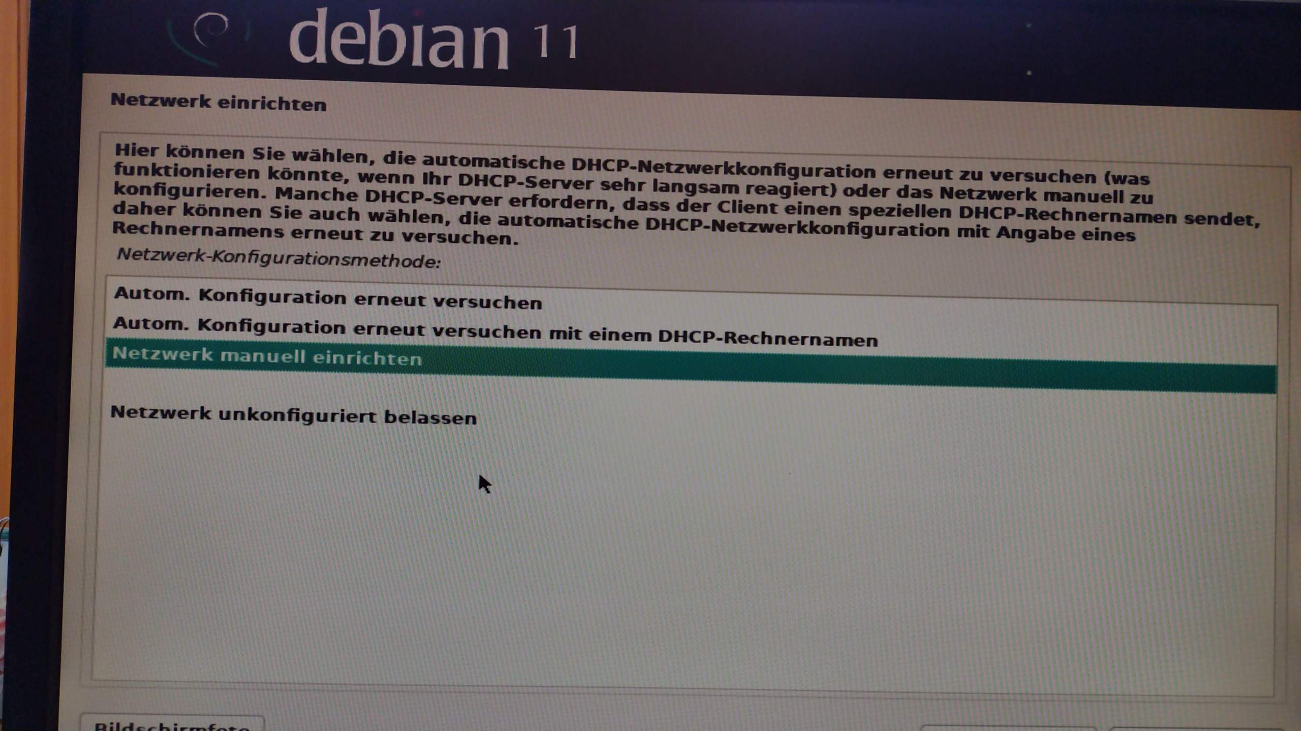 Debian DHCP Netzwerkkonfiguration geht nicht? (Computer, Technik, Linux)