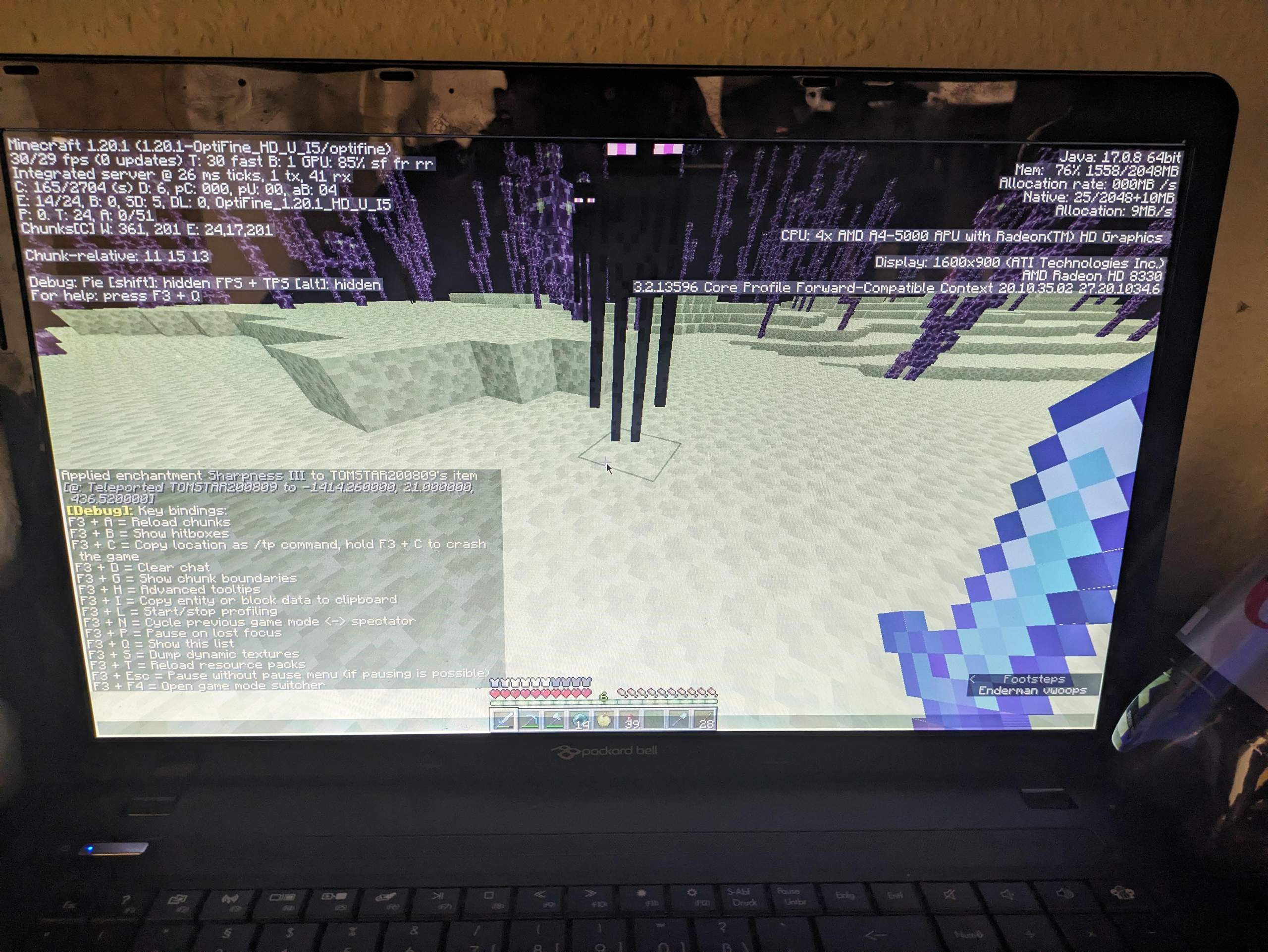 Debug screen nur halb da in minecraft. Was tun? (PC, Computerspiele ...