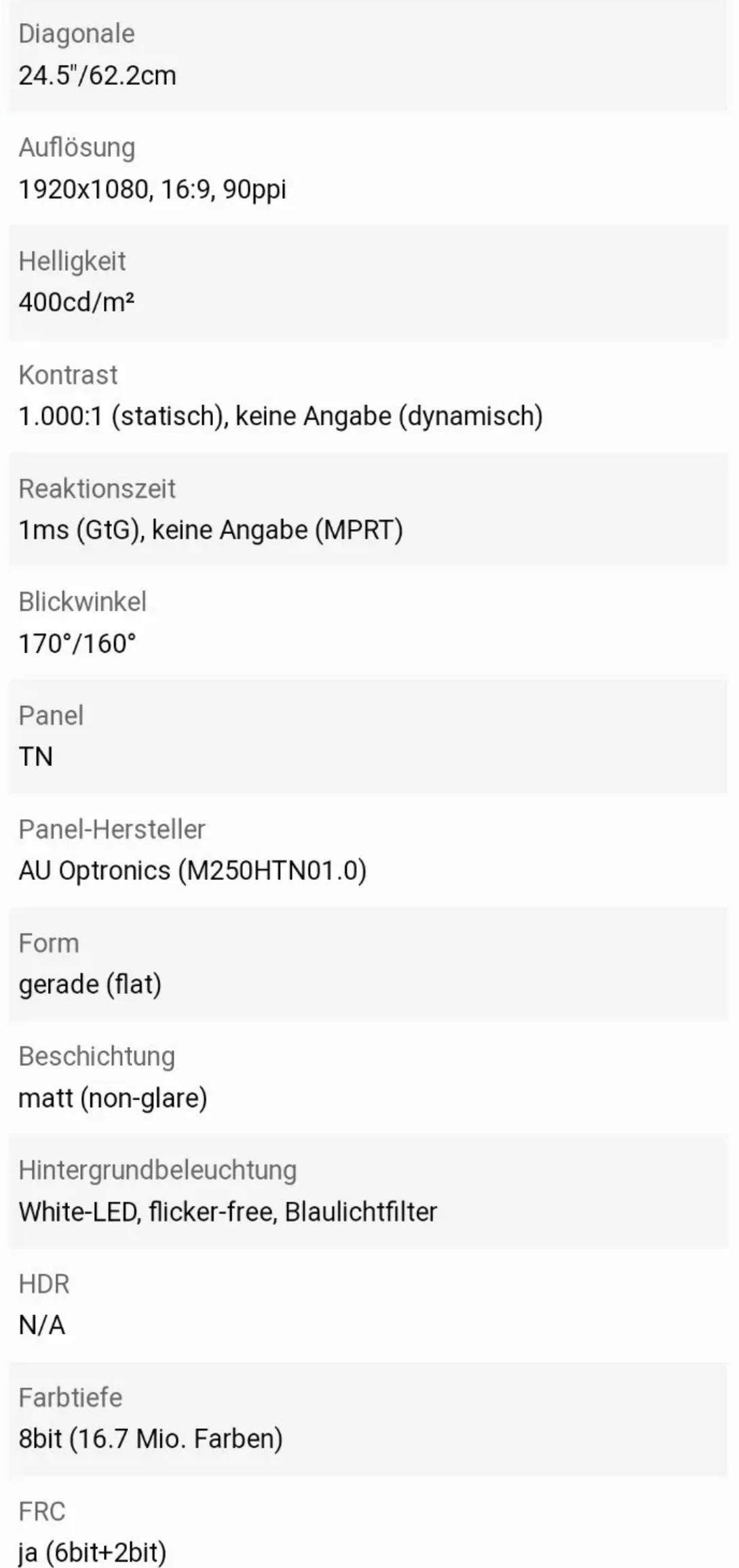 Dell Alienware Alienware AW 2521HFA 24.5 Zoll 240hz gut? (Gaming ...