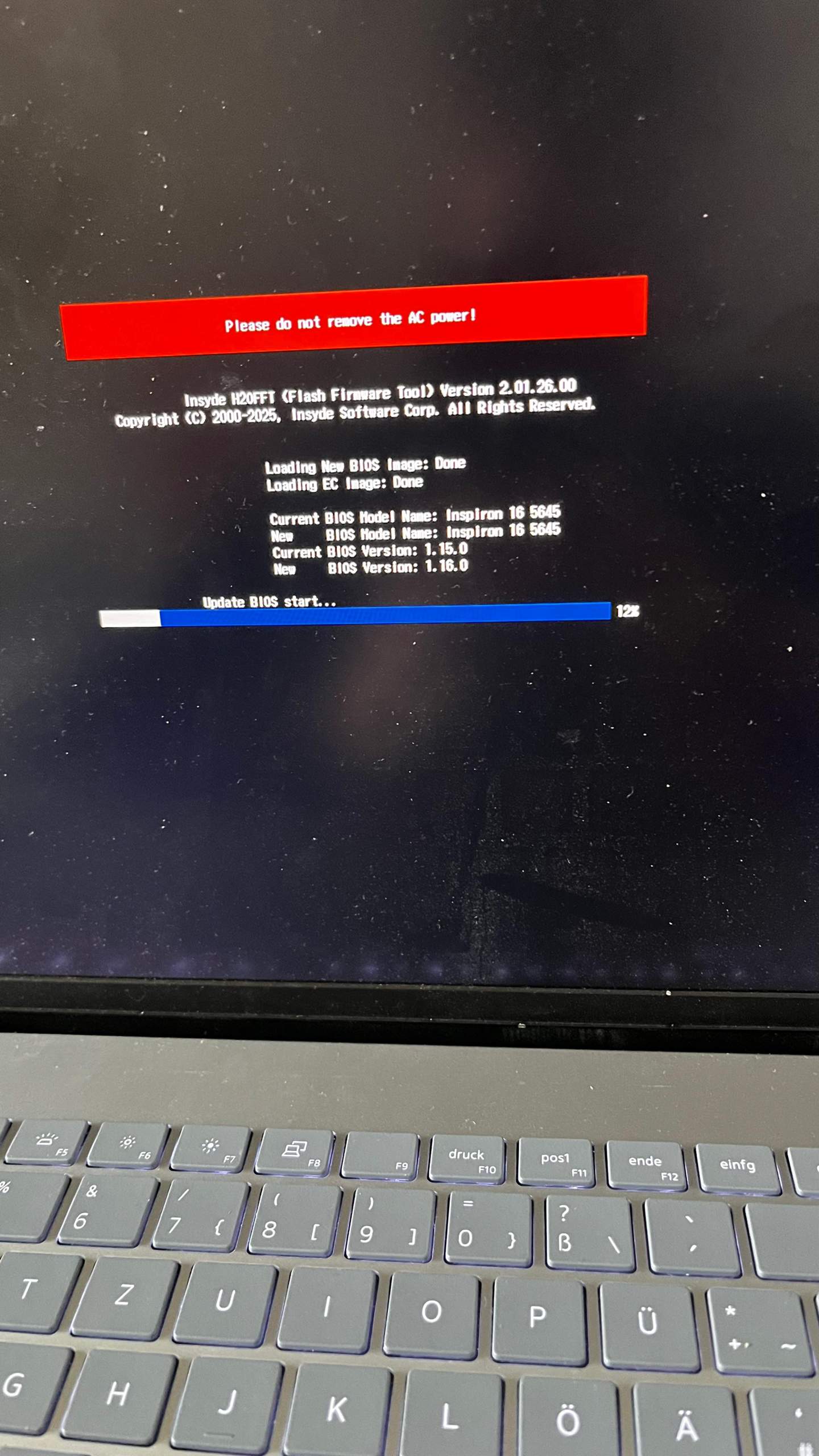 Dell bios 1.16.0 update lädt nicht herunter?