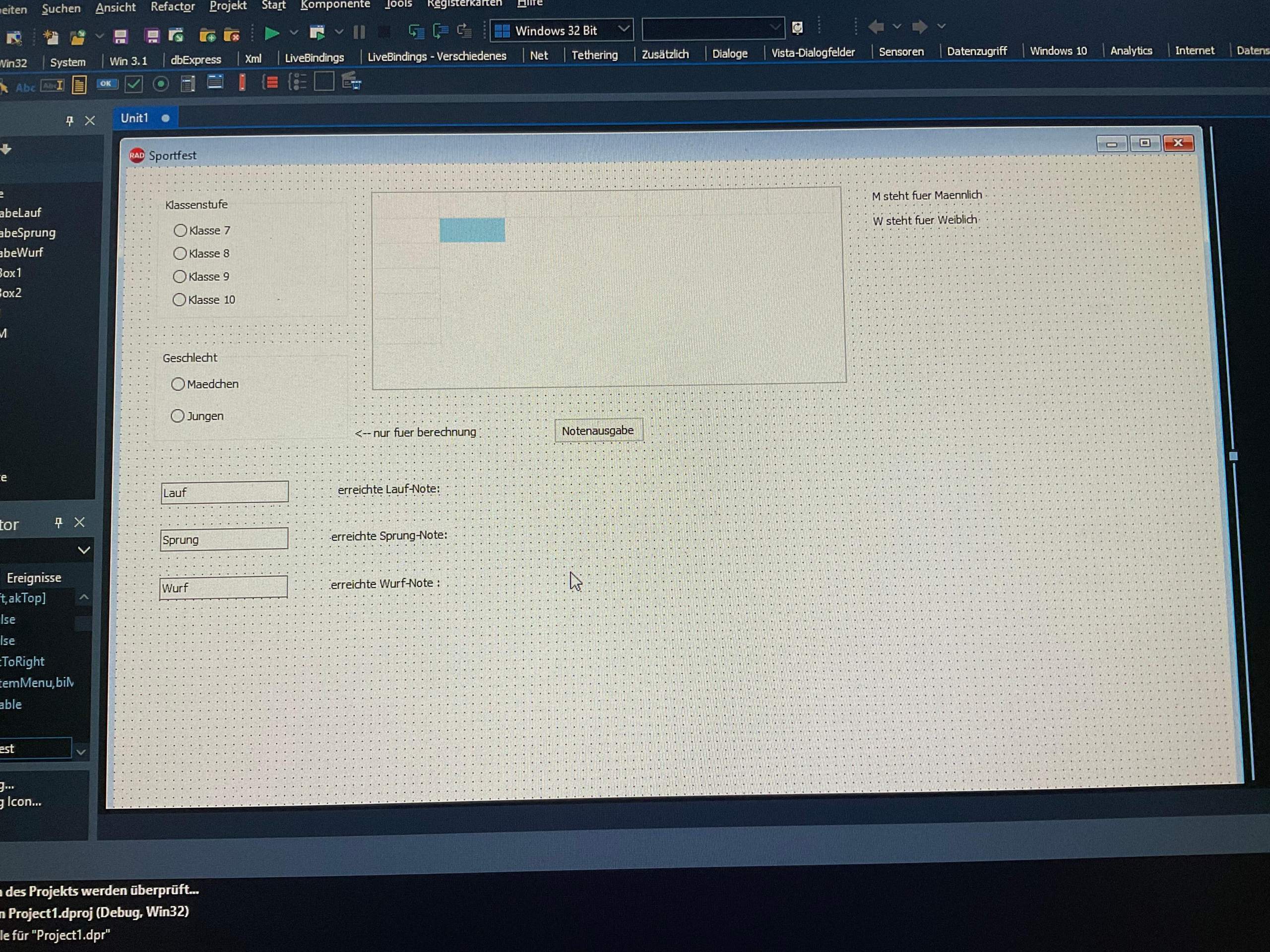 Delphi programmieren Hilfe gesucht? (Programm, Informatik, Unterricht)