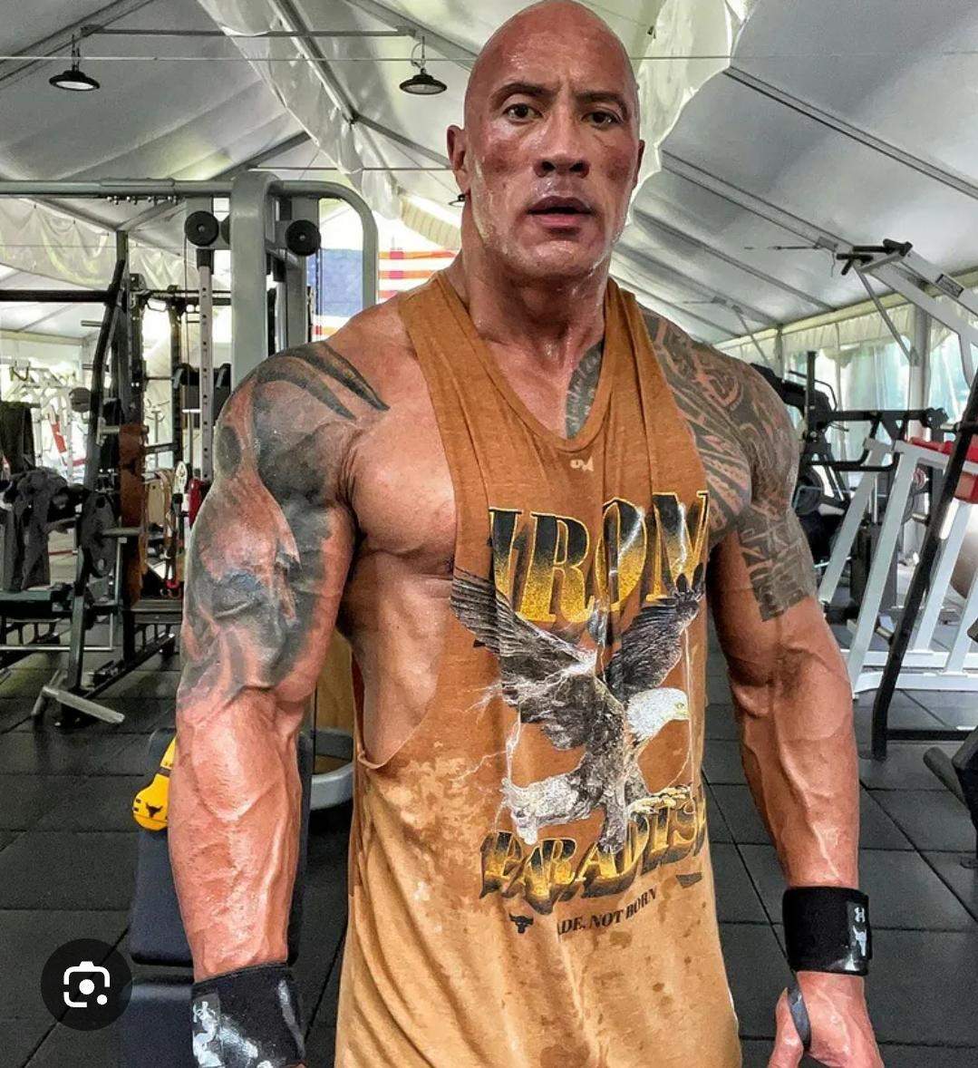 Denkt ihr The Rock ist auf Stoff? (Körper, Fitnessstudio, Krafttraining)