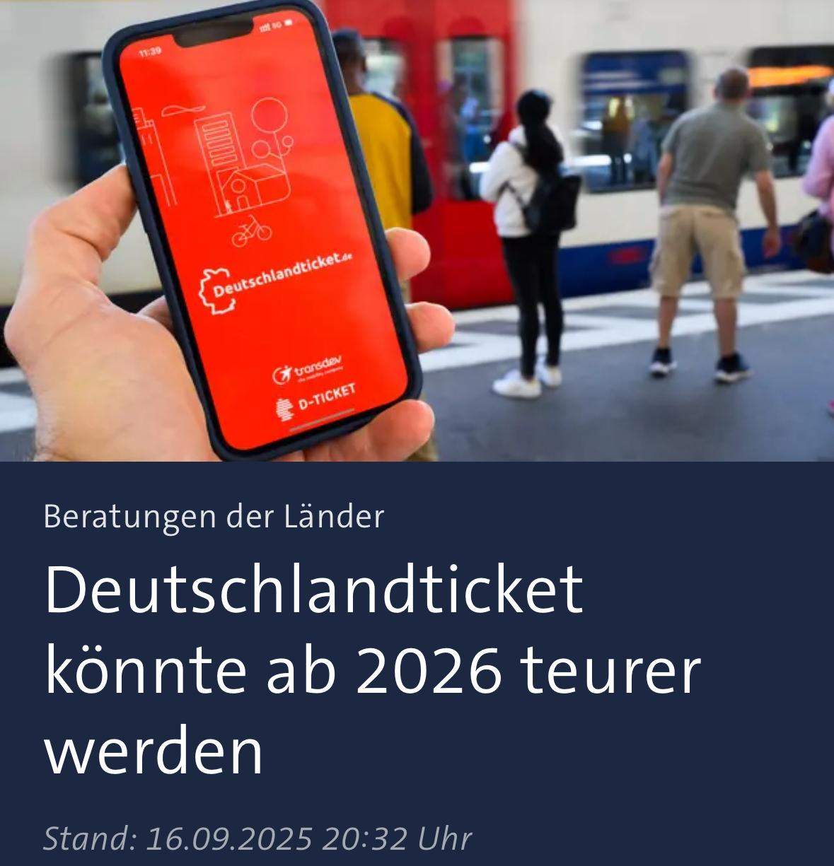 deutschlandticket teurer? (Politik, Deutschland, Bahn)