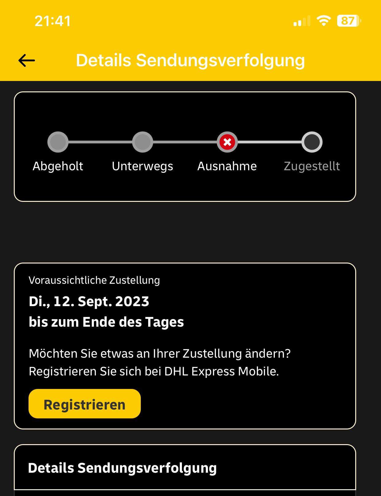 DHL Express Ausnahme? (Amazon, Post, Versand)