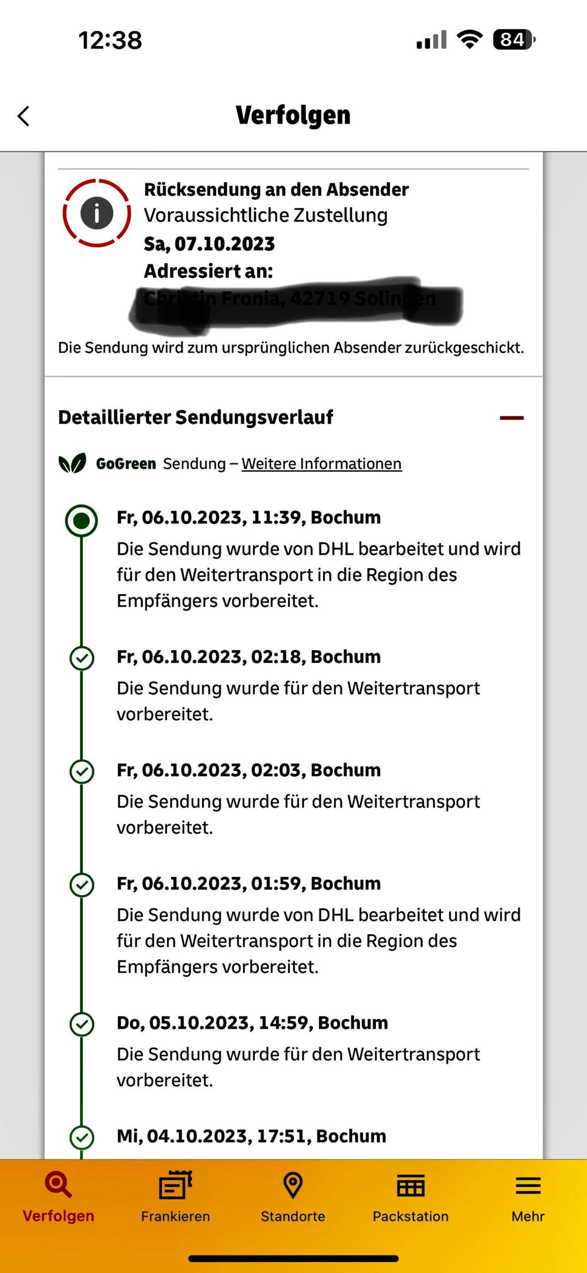 DHL Paket Probleme?