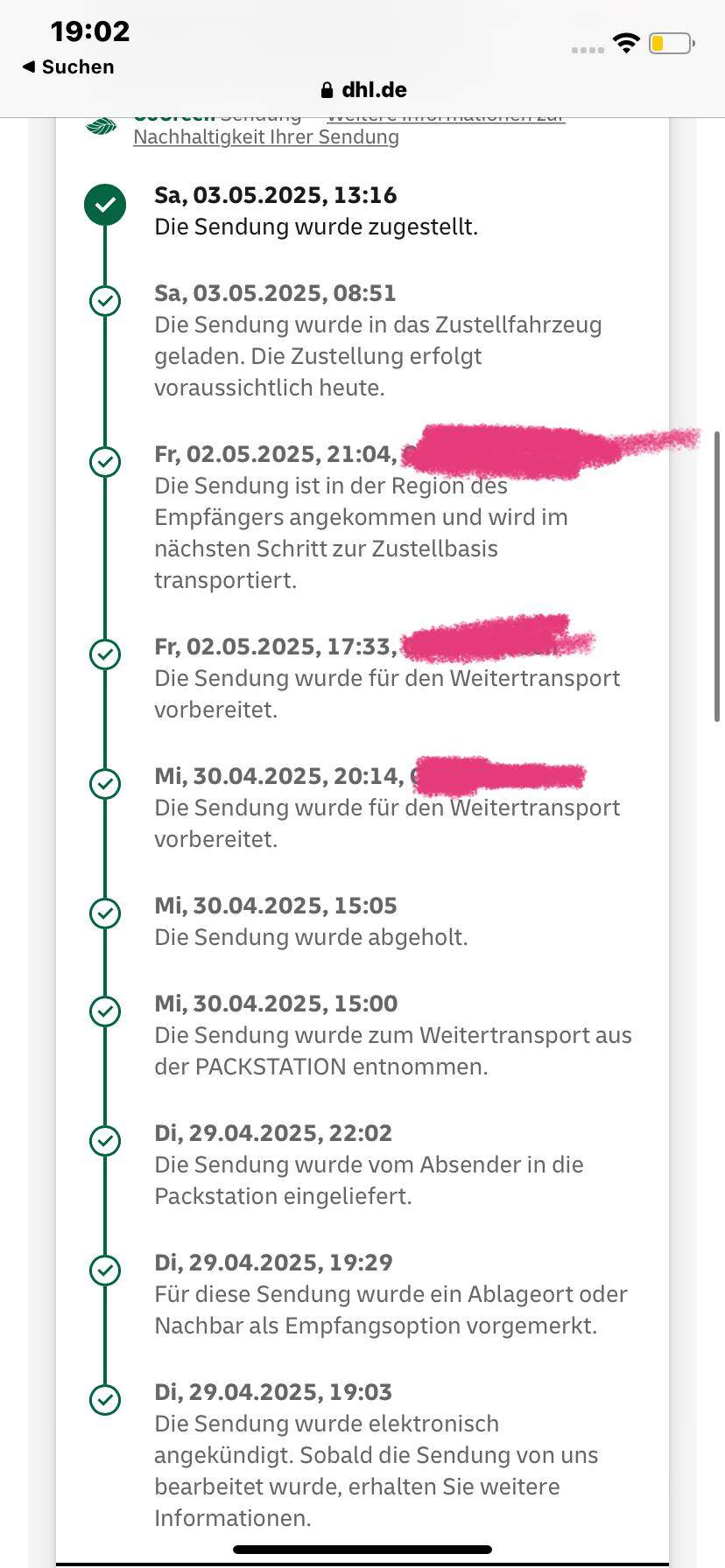 Dhl sendung zurück an ursprünglichen Absender? (Versand, Lieferung ...
