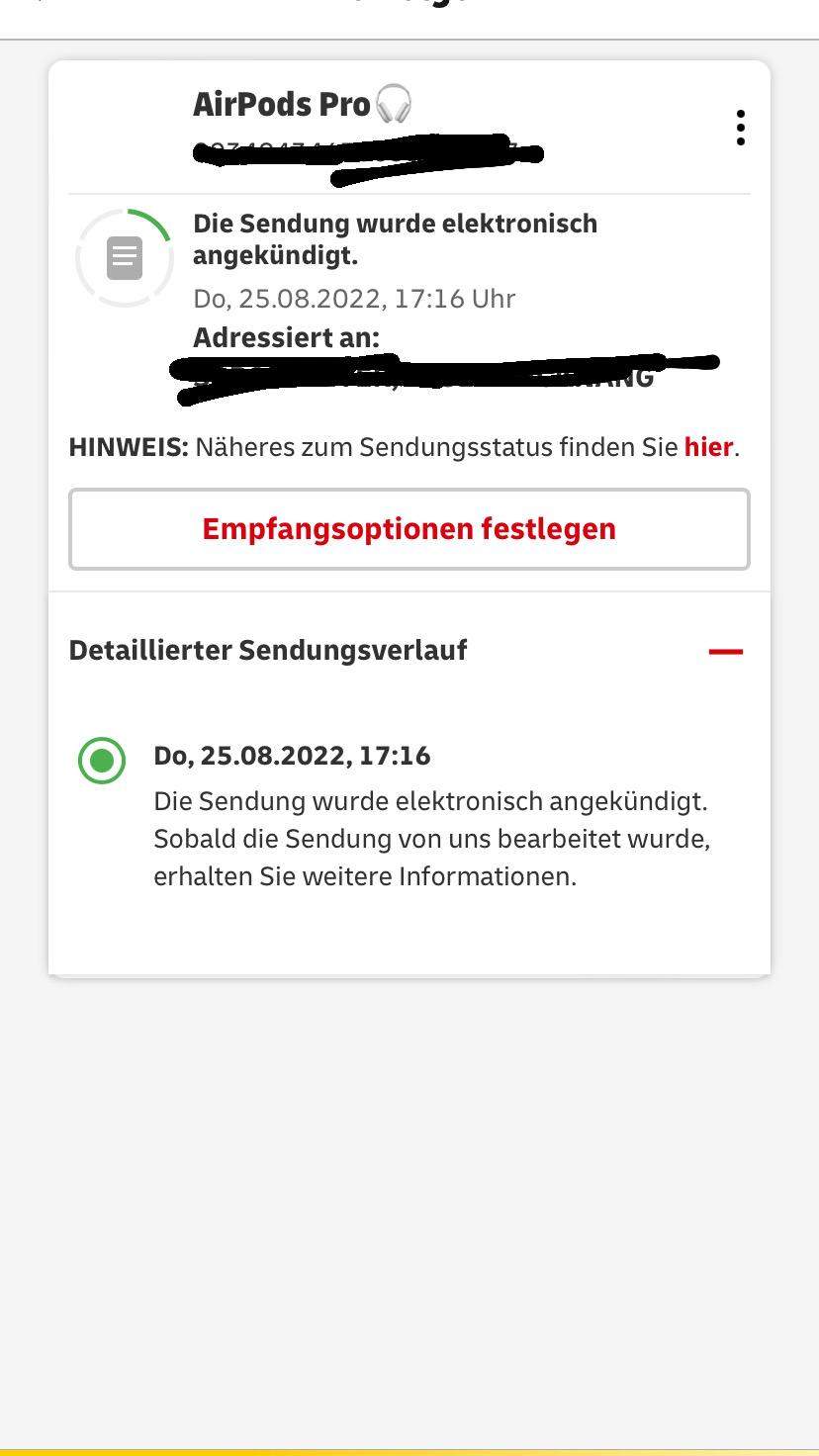 DHL Sendungs Status ändert sich nicht? (Post, Paket, Versandkosten)