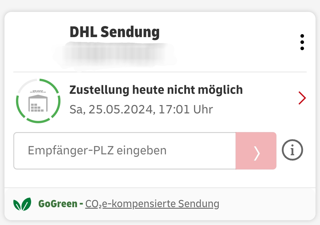 DHL status aktualisiert sich nicht? (Post, Bestellung, Telefonica Germany)