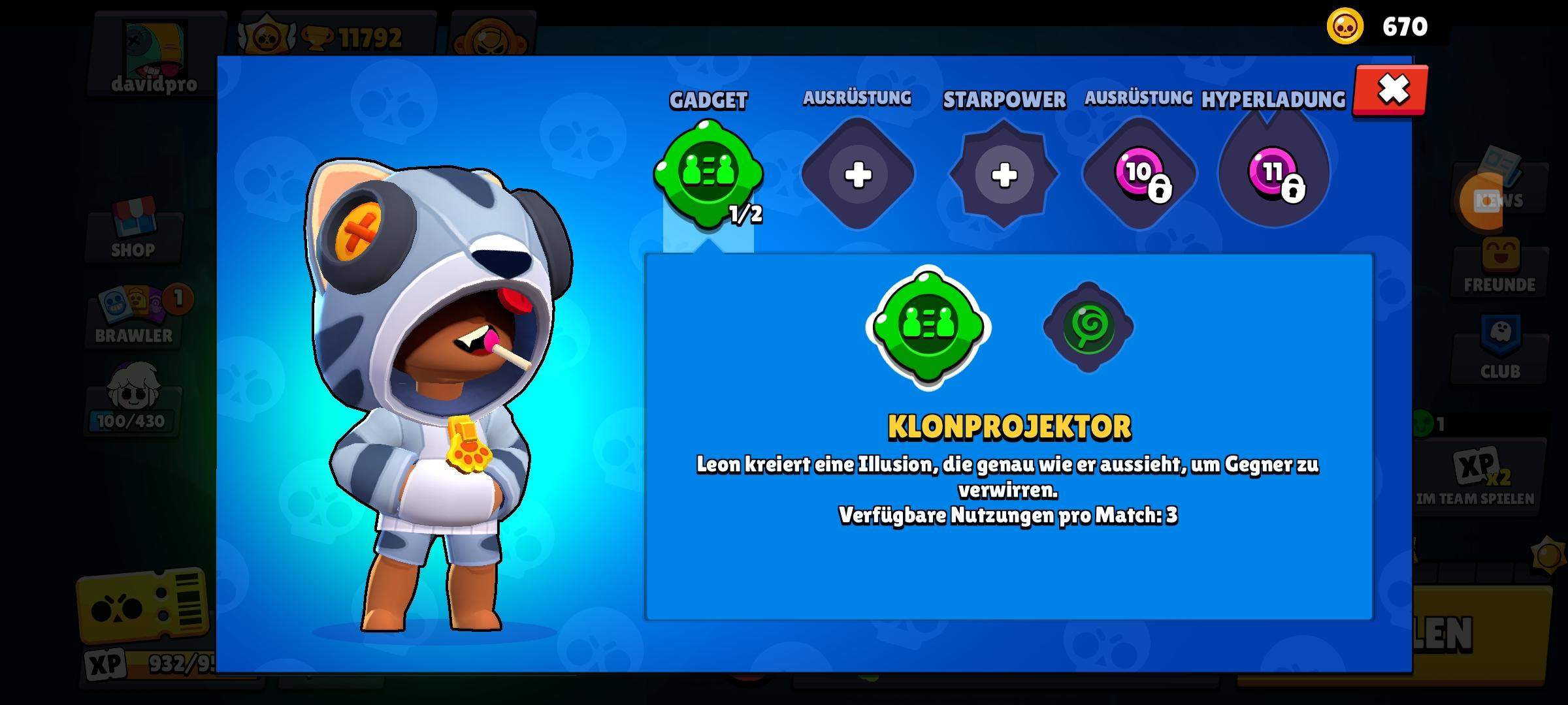 Die beste Ausrüstung für Leon? (Android, Brawl Stars, brawler)