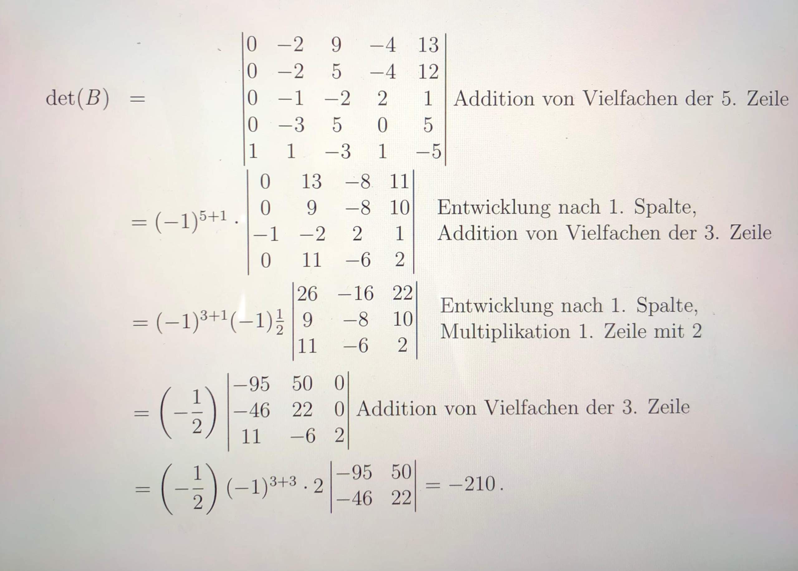Die Determinante Einer 5x5 Matrix Richtig Gerechnet Mathematik die-determinante-einer-5x5-matrix-richtig-gerechnet-mathematik