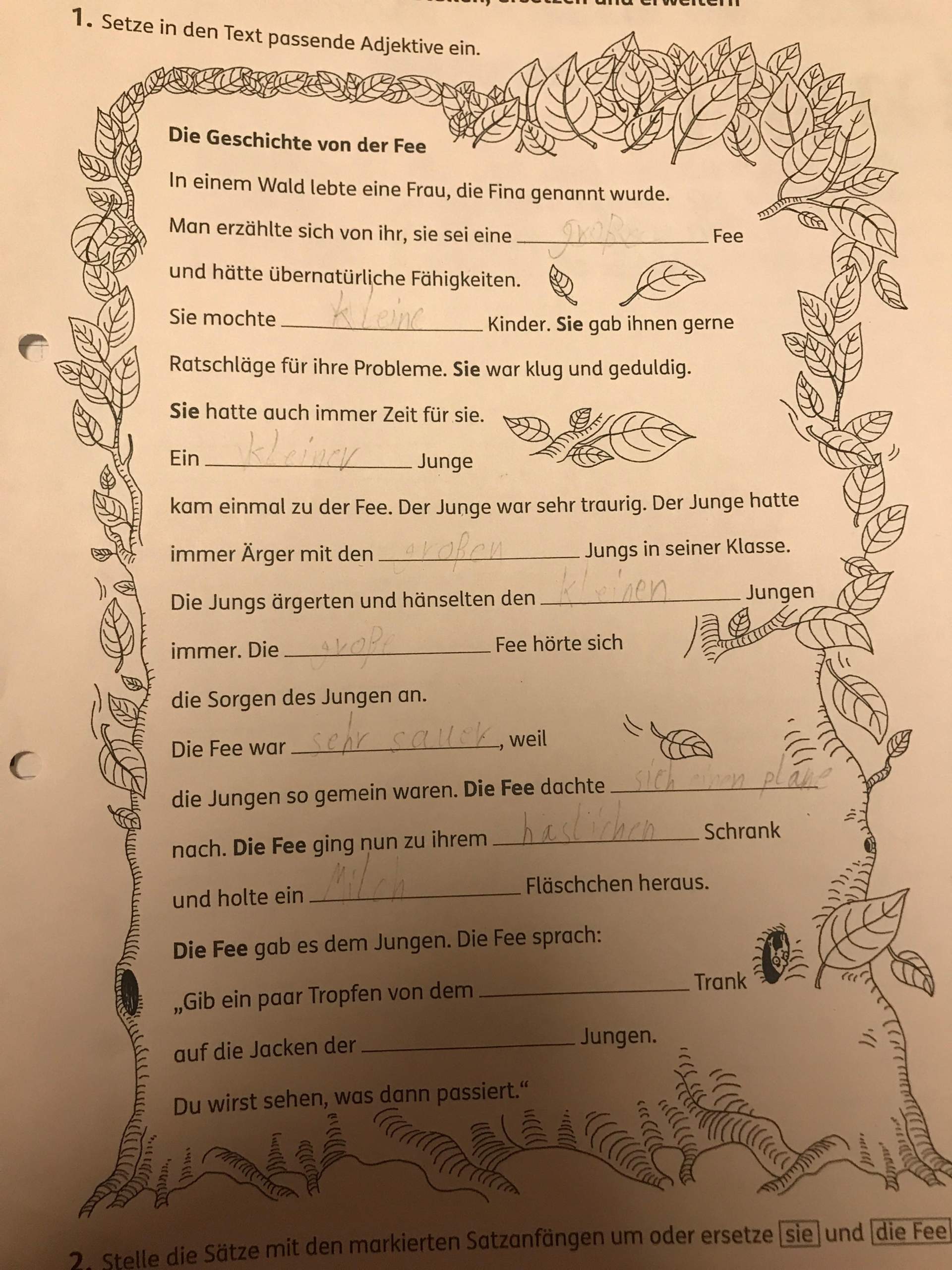 Die Geschichte von der Fee? (Deutsch)