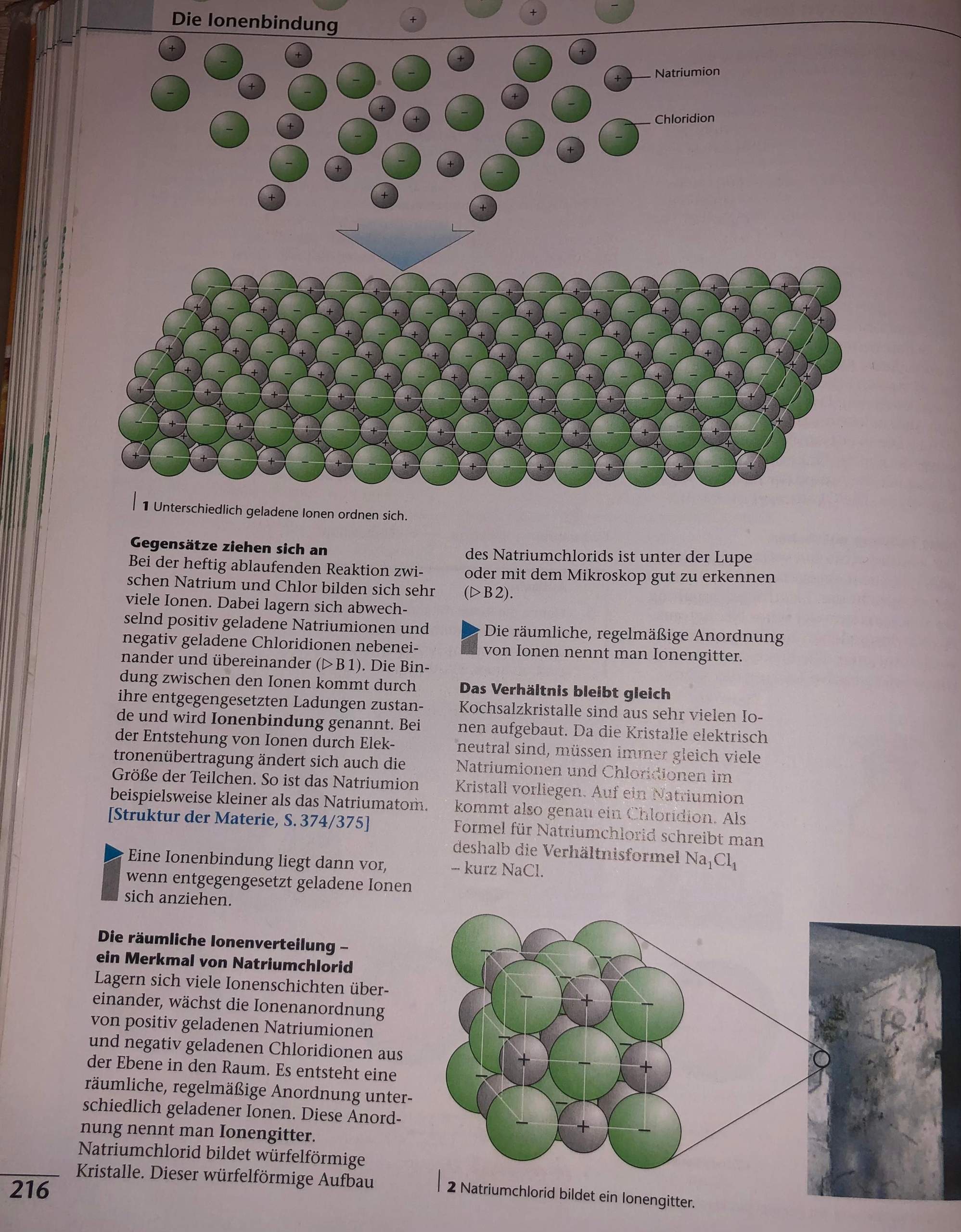 Die Ionenbindung/Ionengitter? (Chemie)
