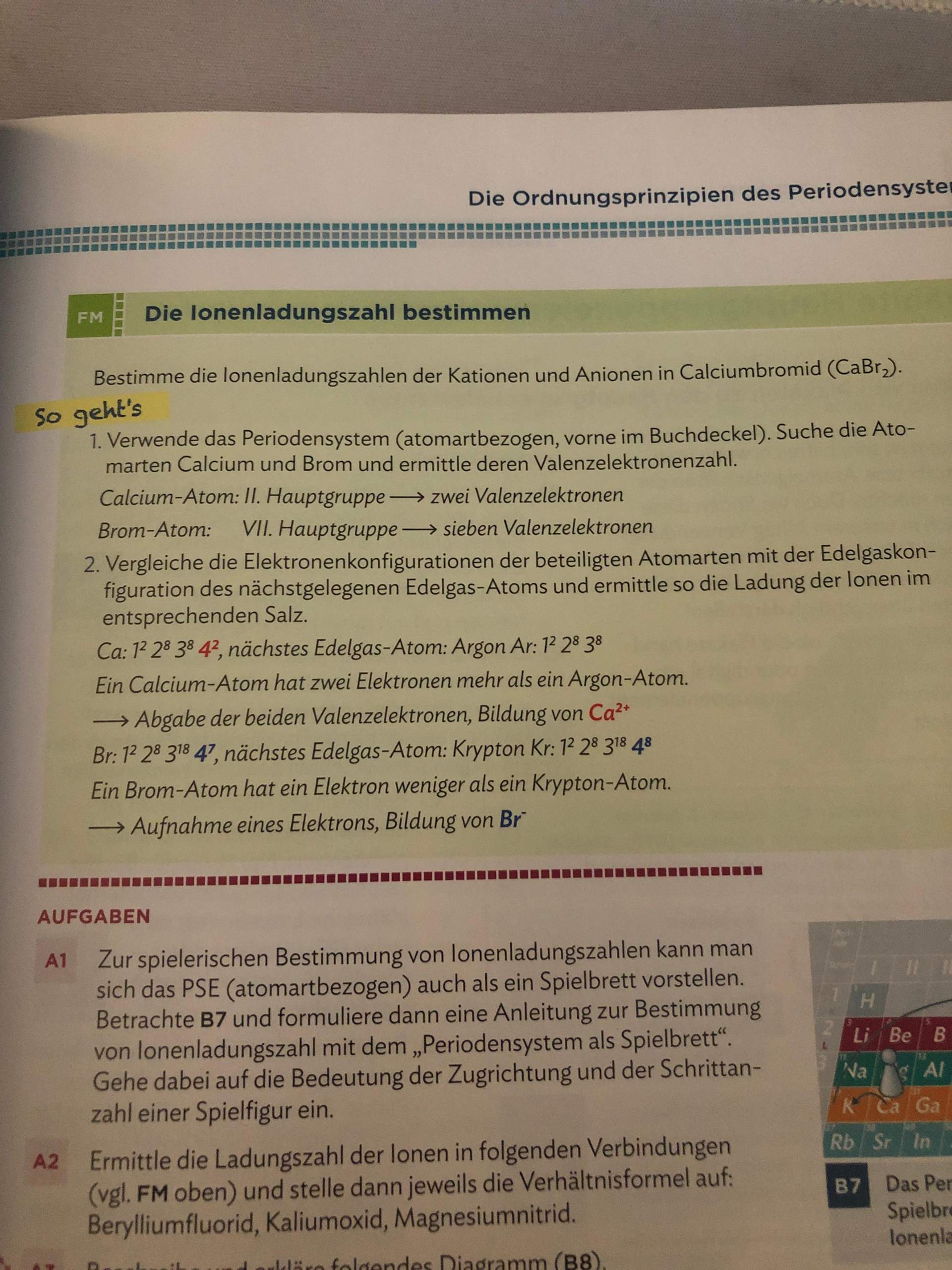 Die Ionenladingszahl bestimmen geht das nicht leichter? (Chemie, Atom ...