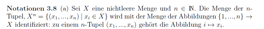 Diese Definition sagt einfach aus, dass jedem Element eines Tupels ein ...
