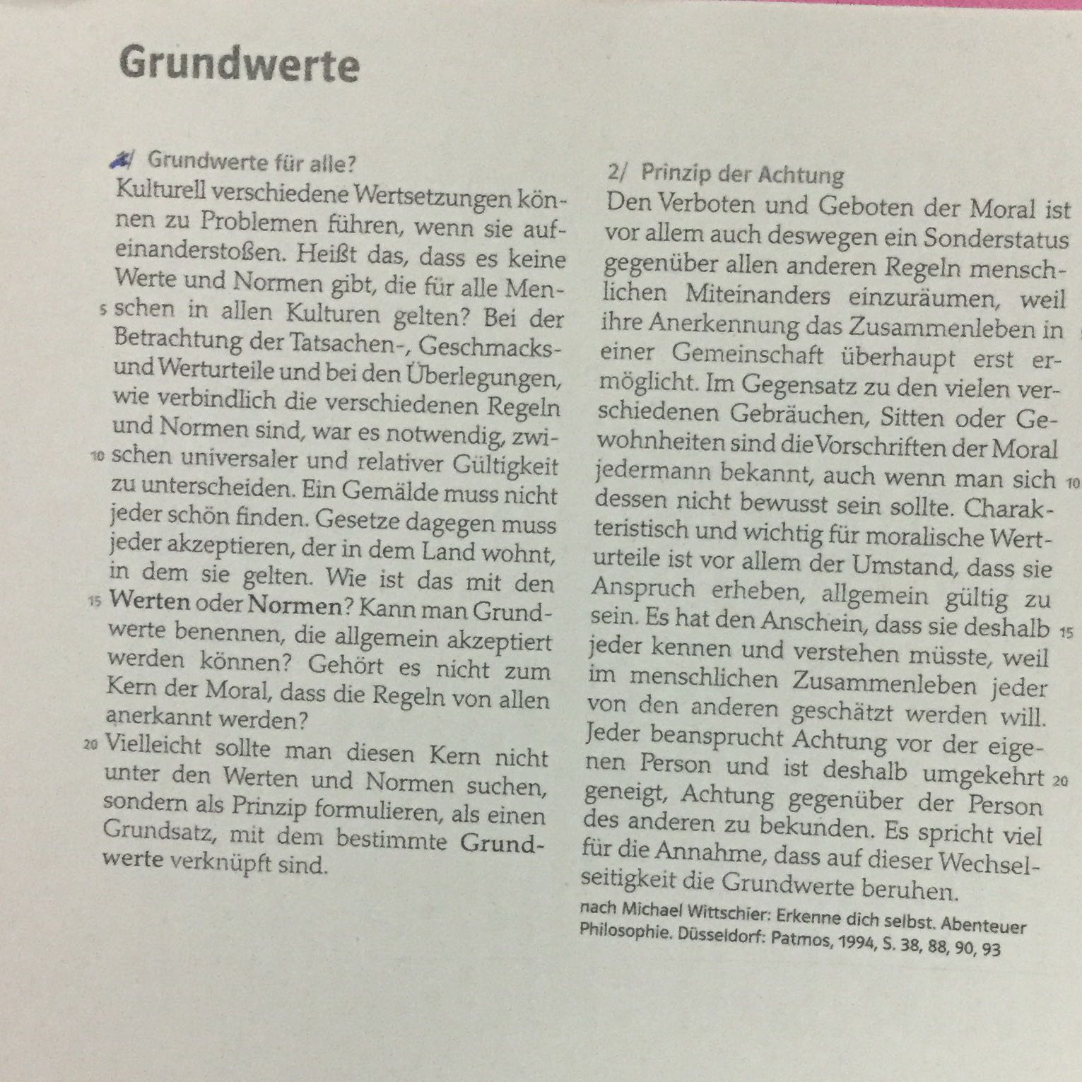 Diesen komplizierten kurzen Text zusammenfassen (Hilfe) (Werte und ... Diesen komplizierten kurzen Text zusammenfassen (Hilfe) (Werte und ...