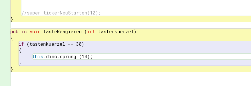 Dinospiel in BlueJ (mit Java) programmieren? (Computer, Technik, Spiele ...