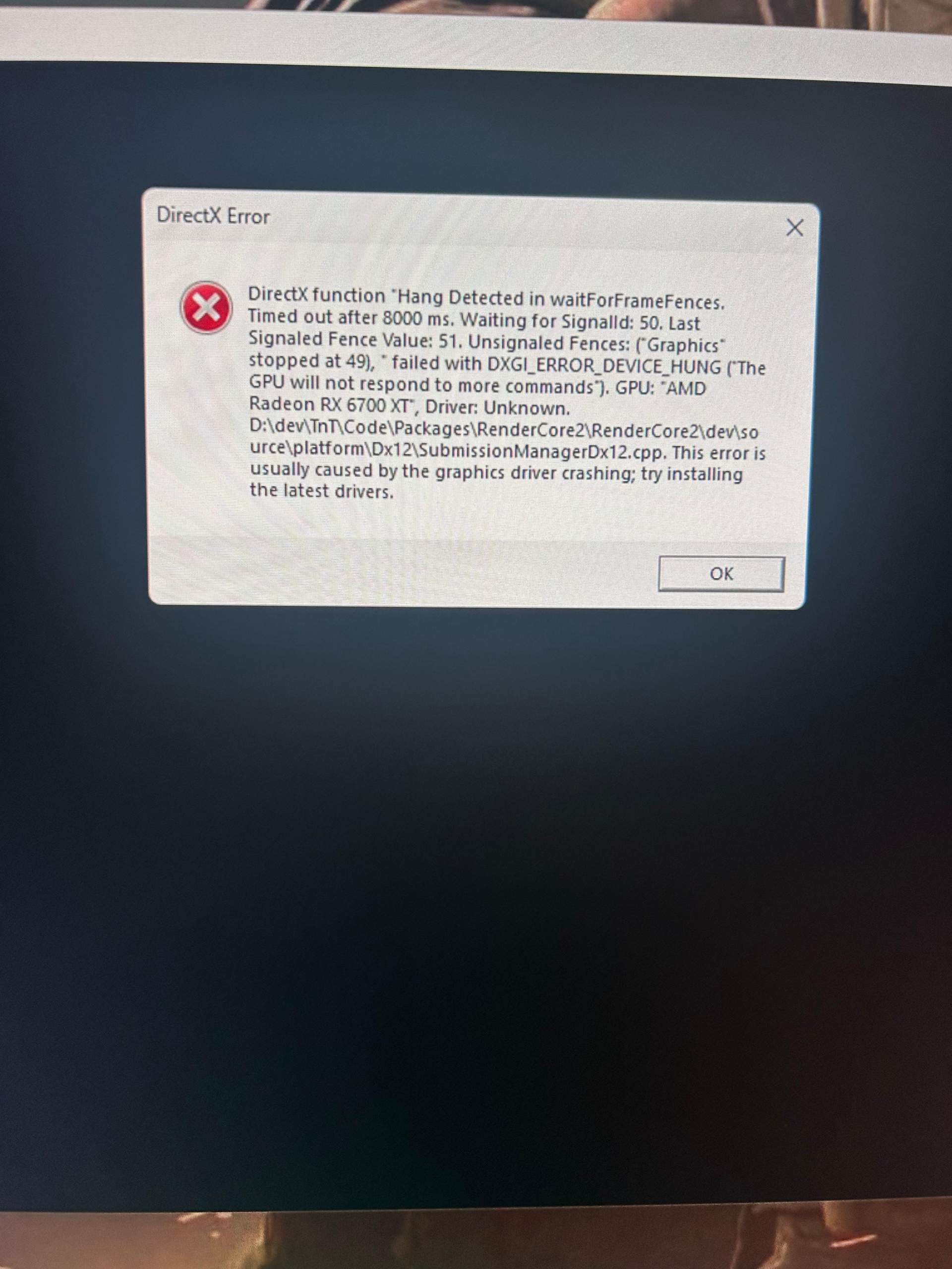 Direct x Error Grafikkarte Problem? (Gaming PC, AMD, Nvidia)
