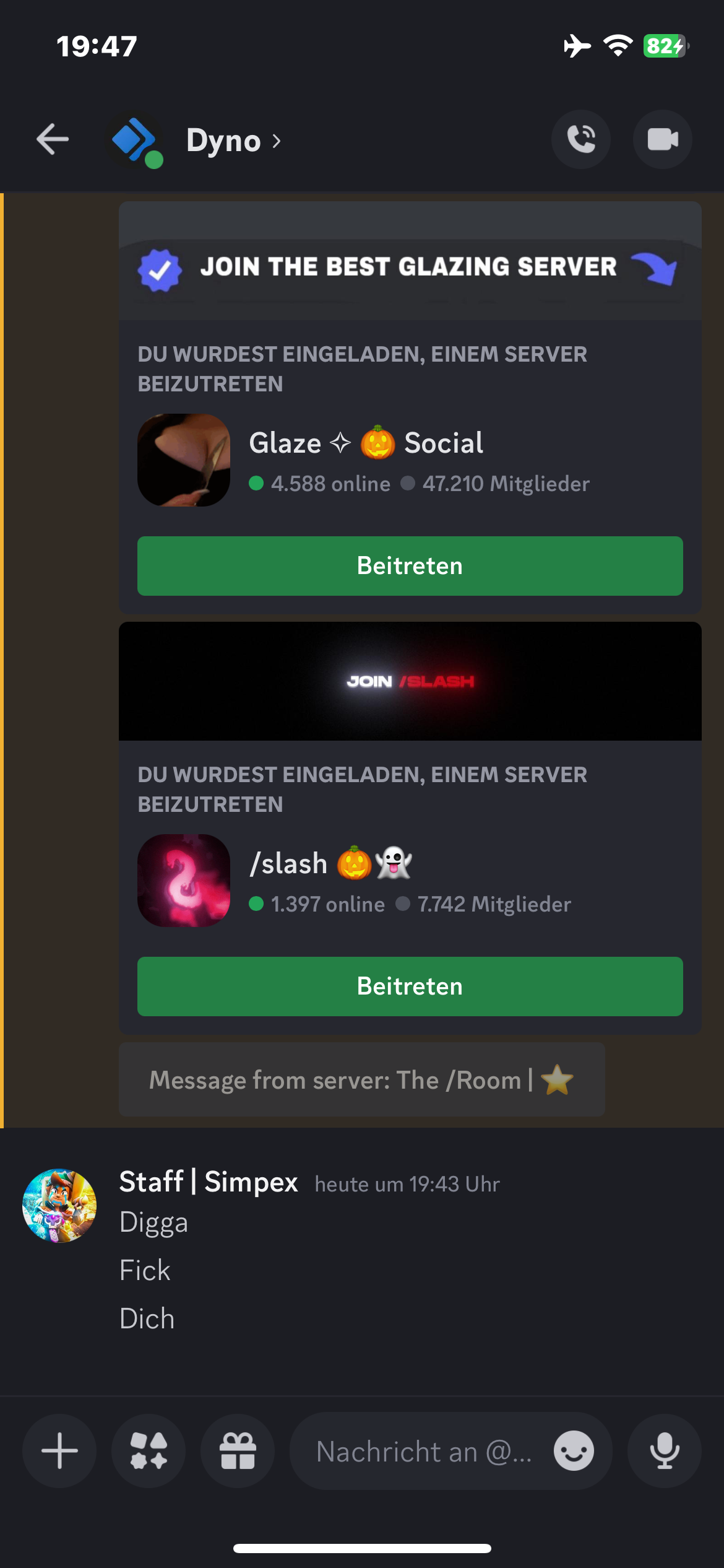 Discord bots Spammen NSFW? (App, Account, Discord Server)