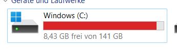 DRINGEND! Laufwerk C auf Laptop ist grundlos überlastet? (Computer ...