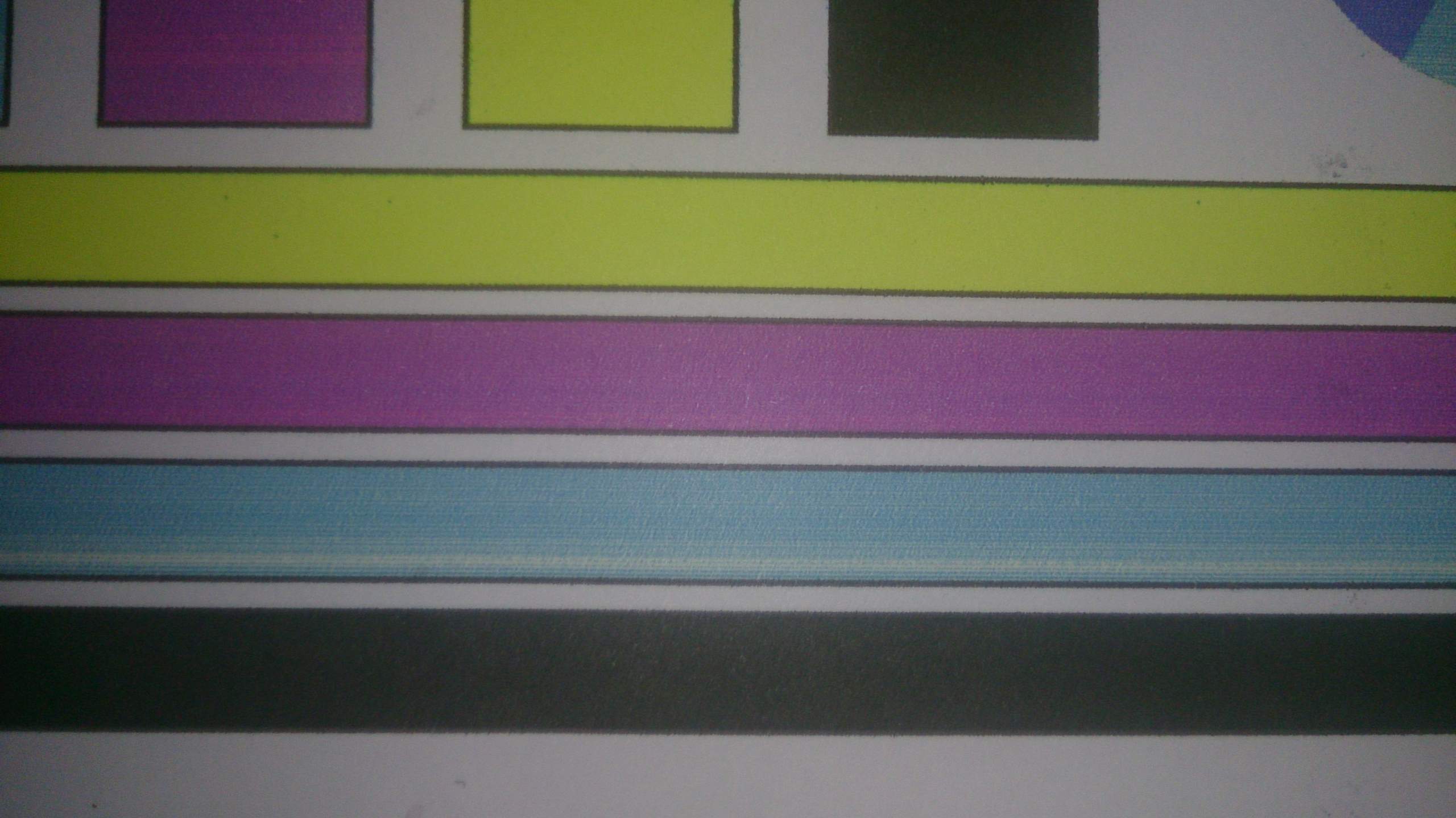 Drucker druckt, nur bei Farbe, Streifen? (Canon, HP, drucken)