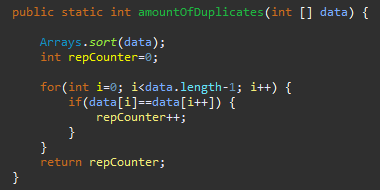 Duplikate im Array finden? (Computer, programmieren, Informatik)