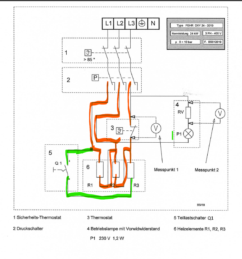 Schaltplan Durchlauferhitzer Anschließen 400v